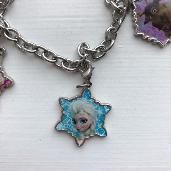 Disney | Jewelry | Silver Disney Frozen Elsa Charm Bracelet | Poshmark